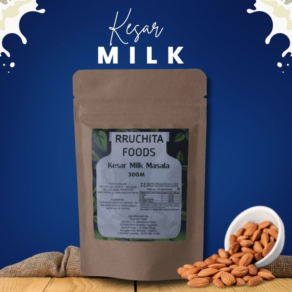 KESAR MILK MASALA (100gm 5 Packets) - ThaneShop